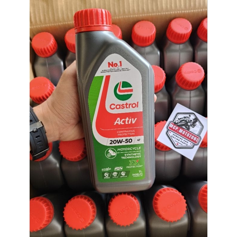 New Castrol Activ 20w-50 1Liter - Original - Authorized Distributor ...