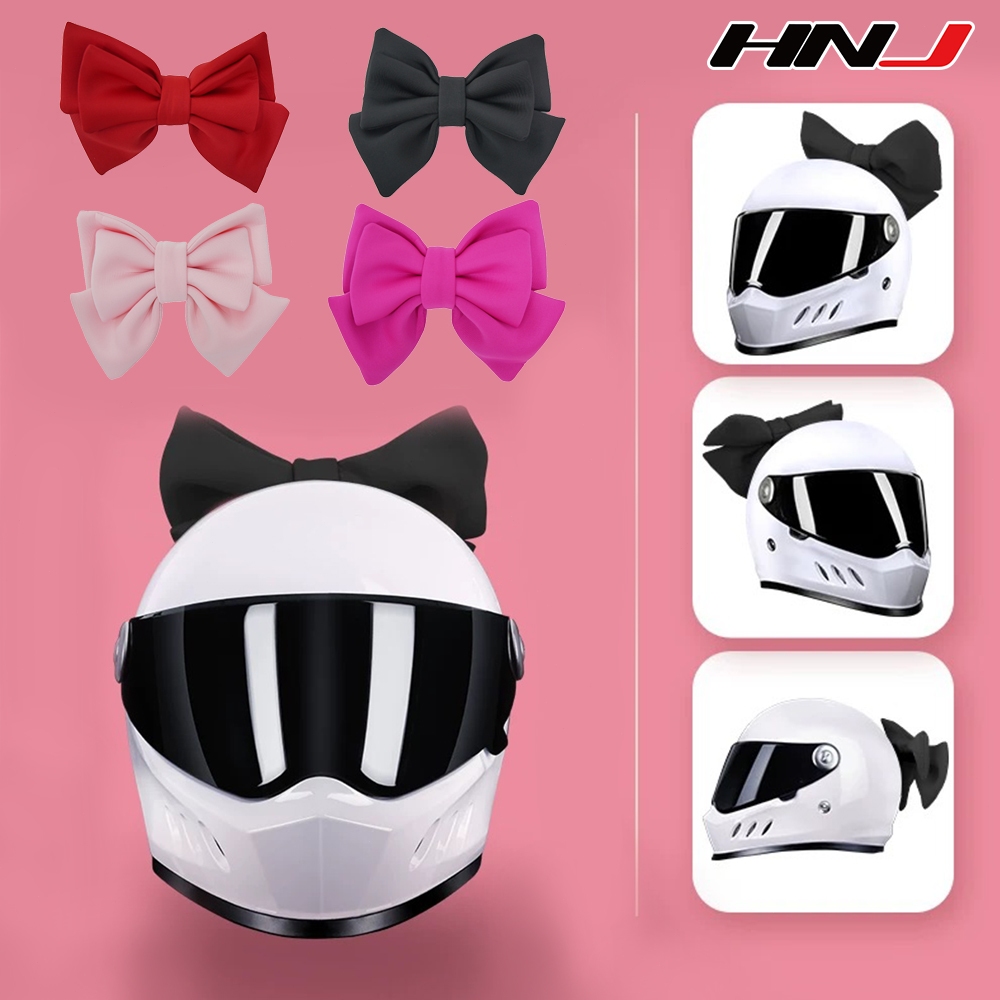 HNJ Helmet Women Ribbon Bow Decoration Double-layer Raimu Kawaii Cute ...