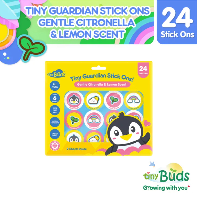 Tiny Buds Tiny Guardian Stick Ons Gentle Citronella and Lemon Scent ...