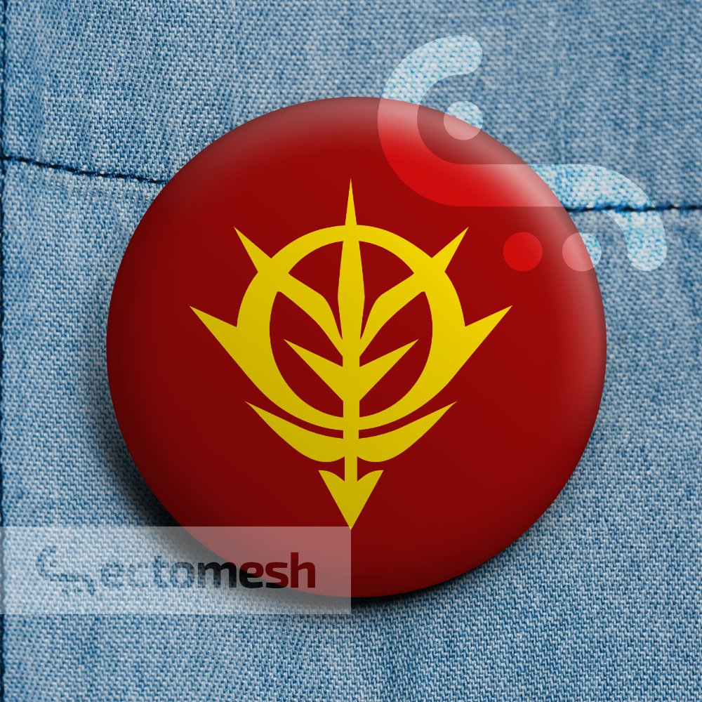 Zeon Emblem - Gundam Button Pin by EctoMesh | Shopee Philippines