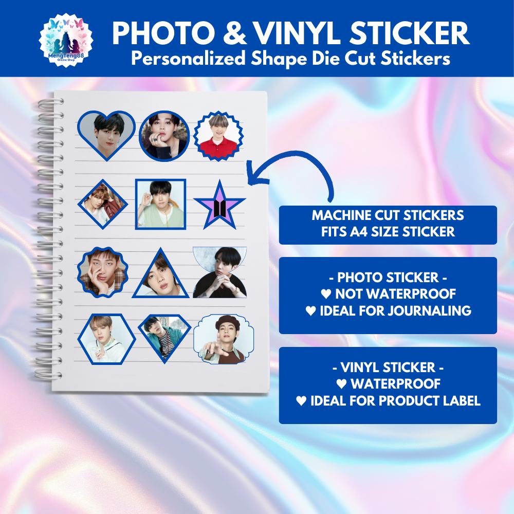 5 Sets Photo Sticker / Vinyl Sticker for Personal & Business Use ...