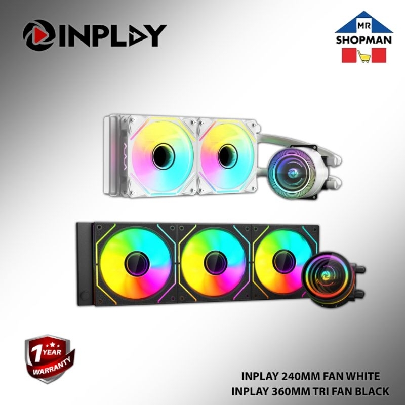 Inplay Seaview 240mm Pro / 360mm Pro Liquid CPU Cooler ARGB AIO ...