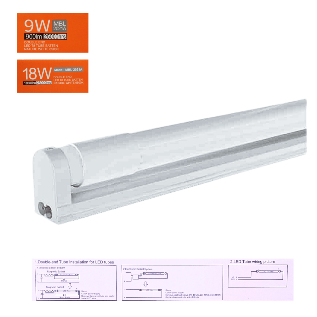 OPPO LED T8 Tube (9W, 18W) | Shopee Philippines