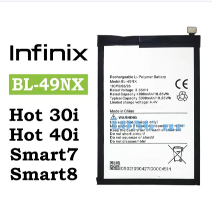 Infinix Smart 9 BL-49NX-2 BL49NX2 BATTERY SMART9 hot 30i Hot 40i Smart7 ...