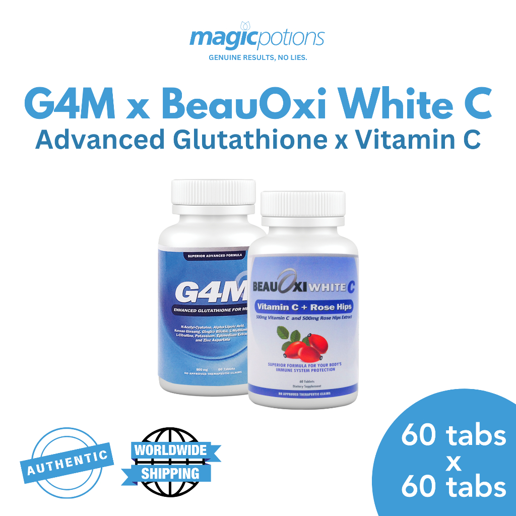 G4M Glutathione for Men and BeauOxi White C Vitamin C and Rose hips ...