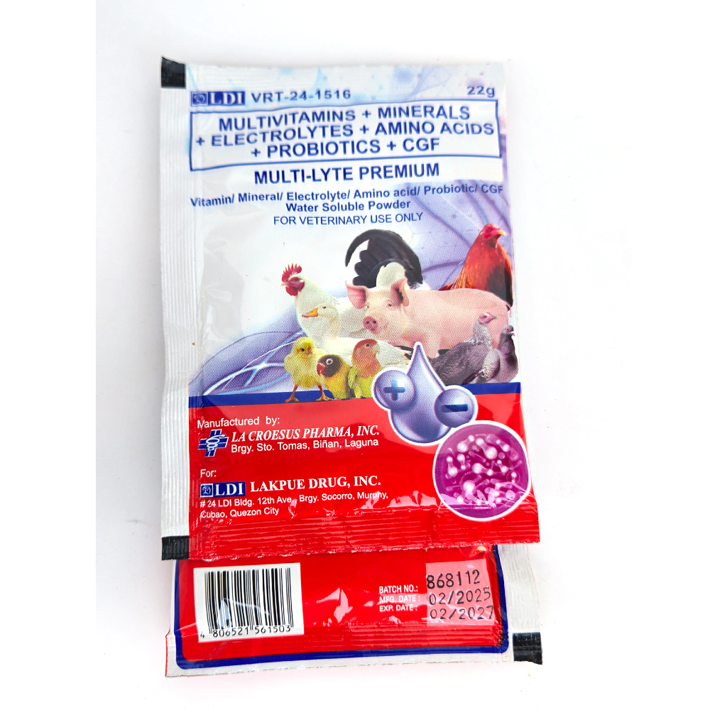 Multi-lyte Premium Multivitamins + Electrolytes + Probiotic + CGF 22g ...