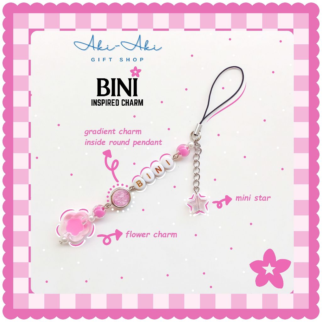 BINI Inspired keychains (customizable up to 4 letters) | Shopee Philippines