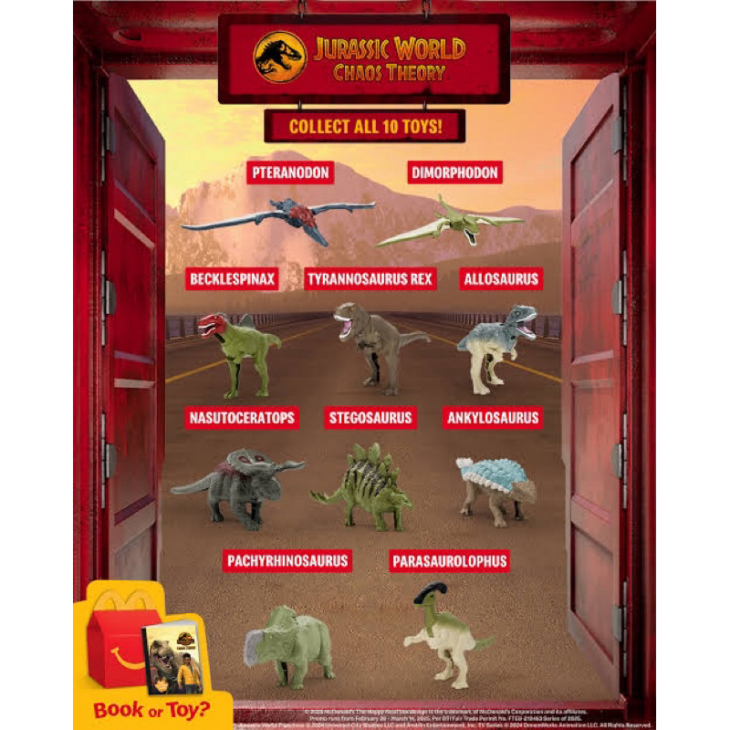 Mcdo Happy Meal 2025 Jurassic Chaotic World Shopee Philippines