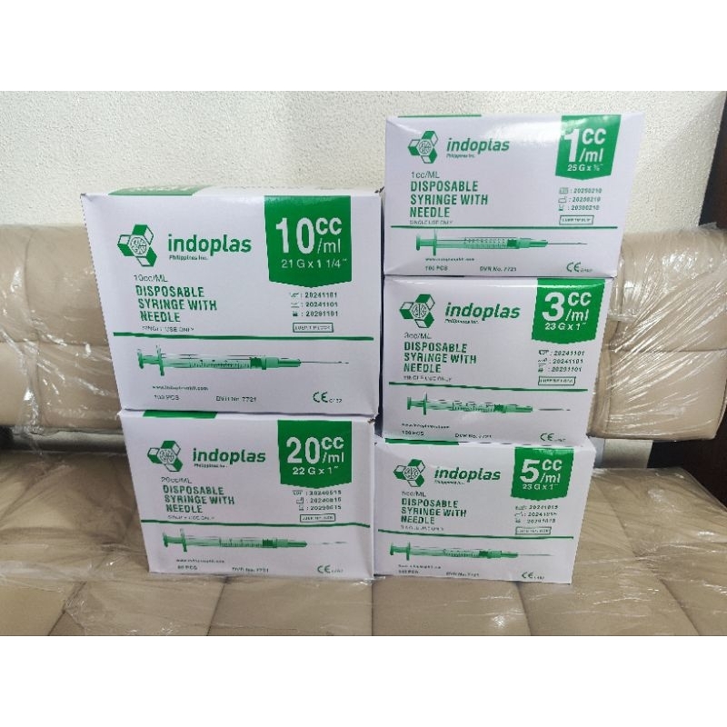 Indoplas Disposable syringe 1cc/ml to 20cc/ml | Shopee Philippines