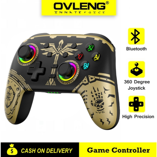 Ovleng S08 Wireless Gamepad Gaming Controller Compatible With Ps 4, Ps ...