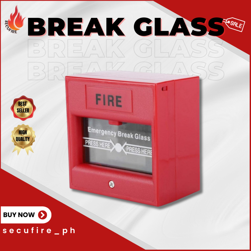 Fire Alarm Switch Break Glass Manual Bell Call Safety Fire Alarm Bell ...