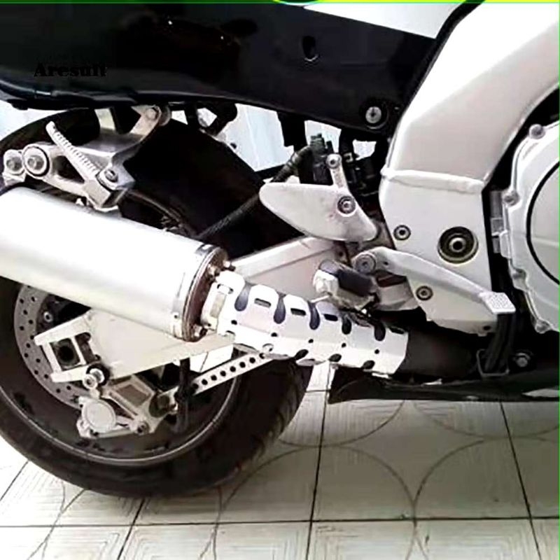 Motorcycle UniversalExhaust Muffler Pipe Protector Metal Heat Shield ...