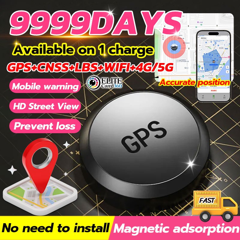 【100% Precise Positioning】New upgrade magnetic GPS tracker Mini ...