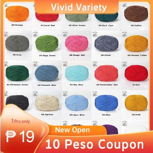 4 Plys 25g Super Soft Milk Cotton Yarn Smooth Fiber Knitting Wool ...