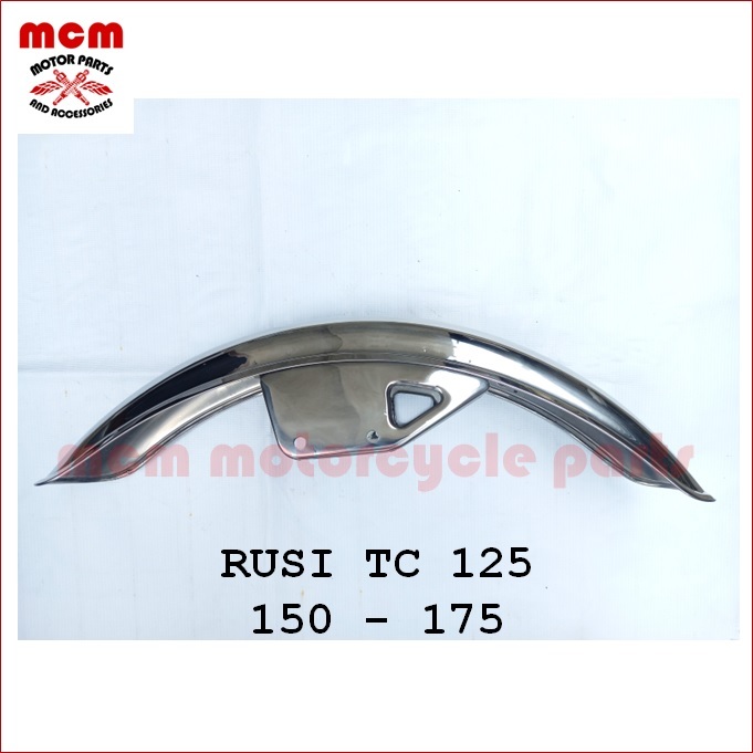 QUALITY Makapal Pure Stainless FRONT Fender RUSI TC125 TC150 TC175 ...