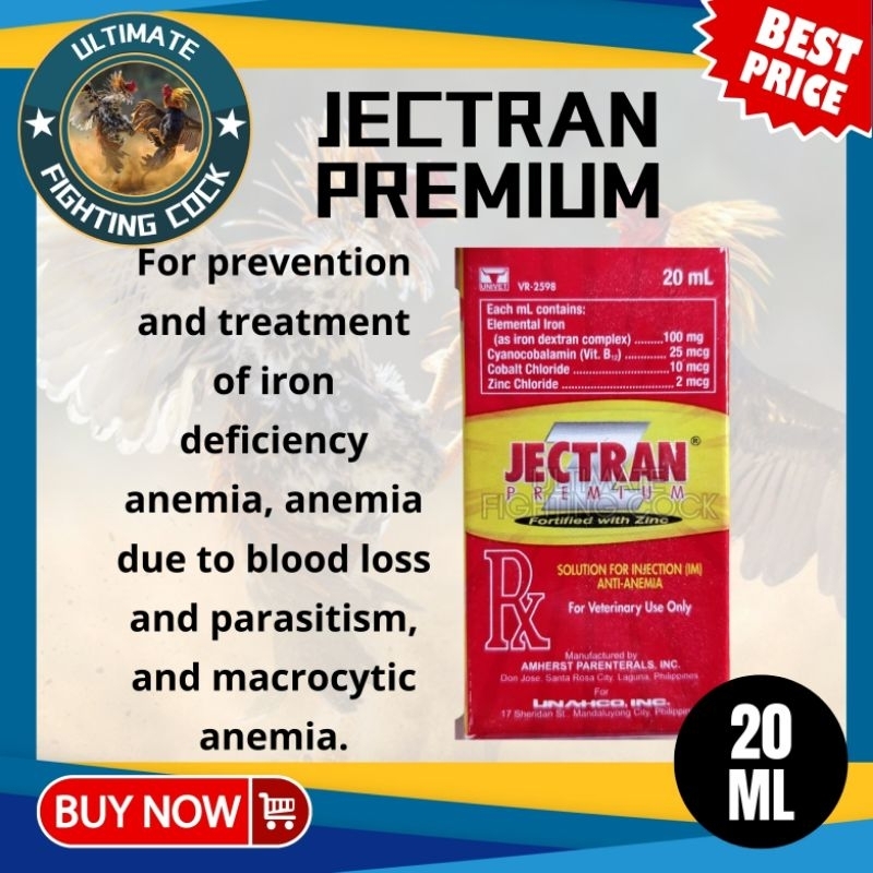 JECTRAN PREMIUM 20 ML (ANTI ANEMIA) | Shopee Philippines
