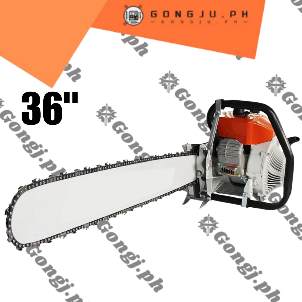 36 Inches New Gasoline Chainsaw Orange | Shopee Philippines