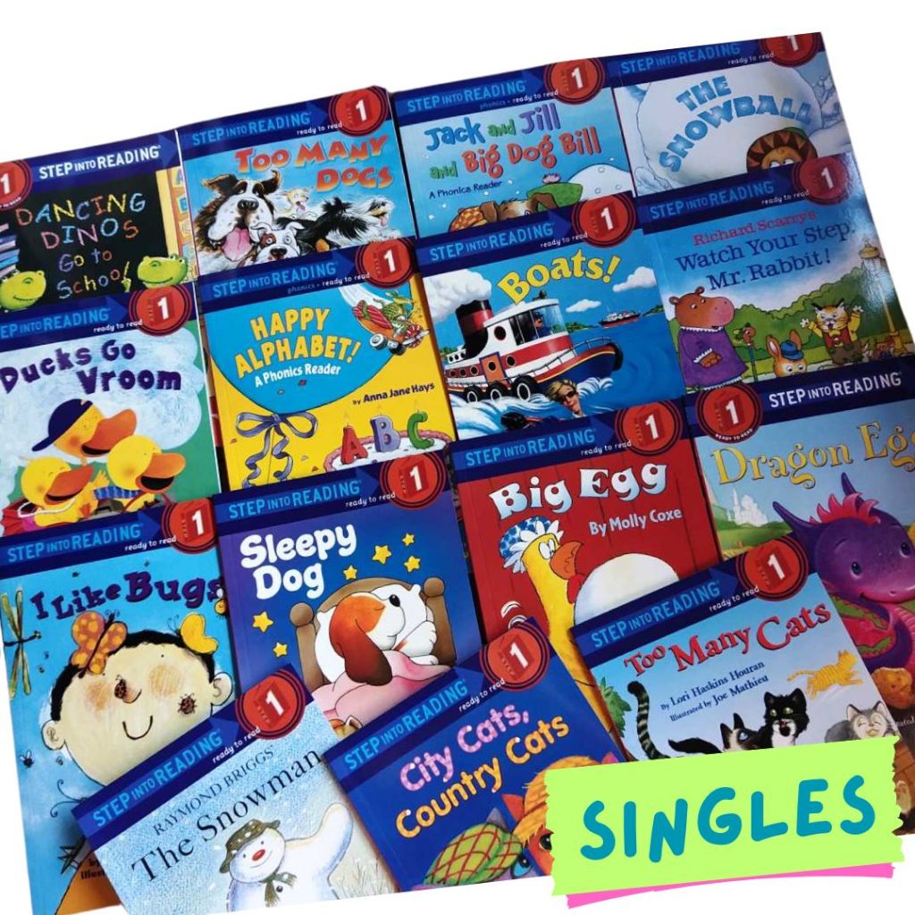Step Into Reading LEVEL ONE (SINGLES) brand new softcover | Shopee ...