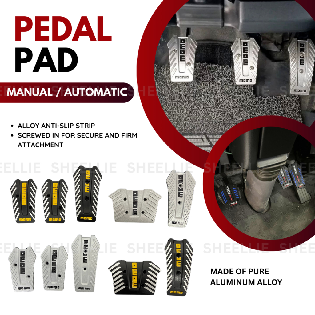 MOMO Pedal Pad Car Non-Slip Universal Manual/Automatic Pedal Pad ...