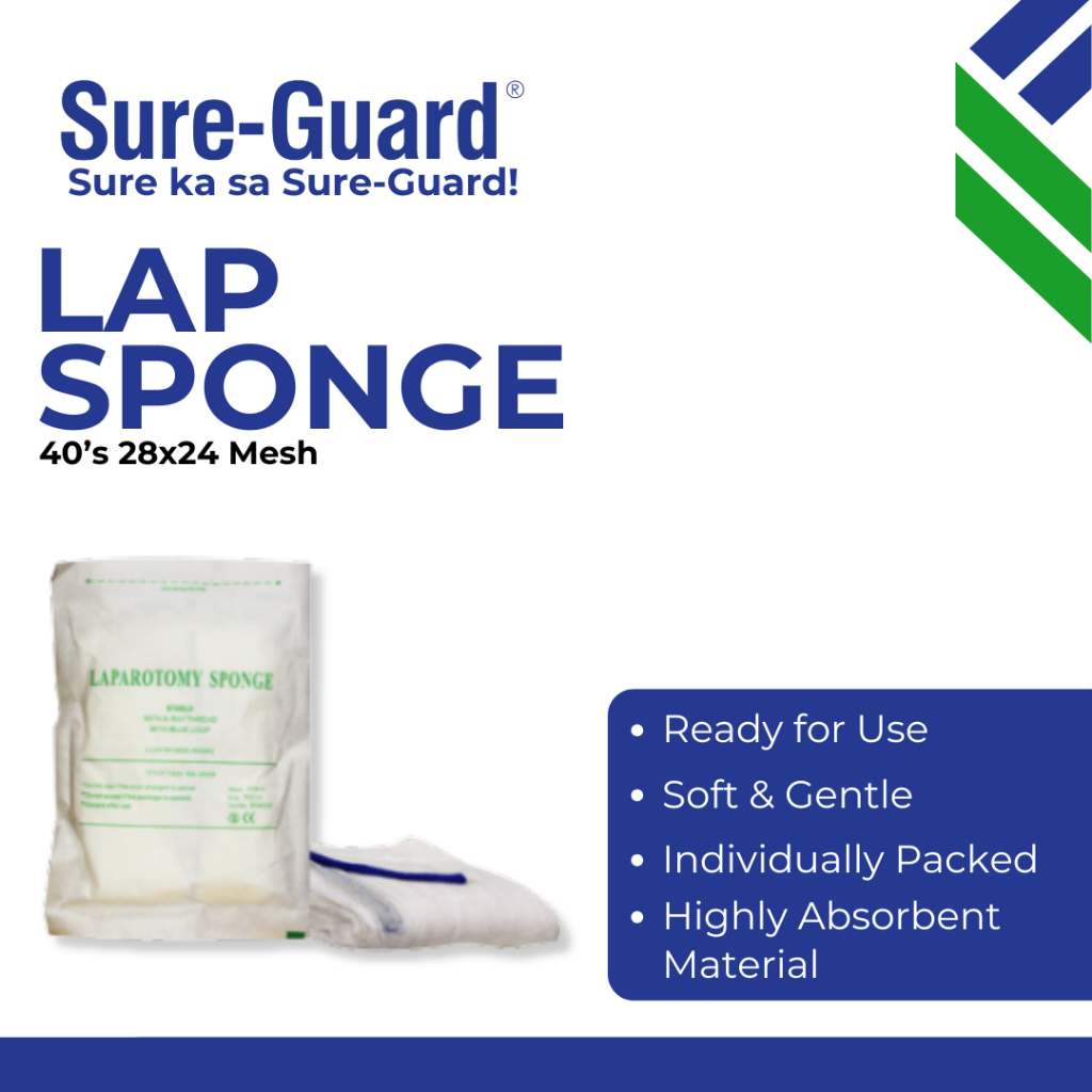 Sure-Guard Lap Sponge 40's 28x24 Mesh | Shopee Philippines