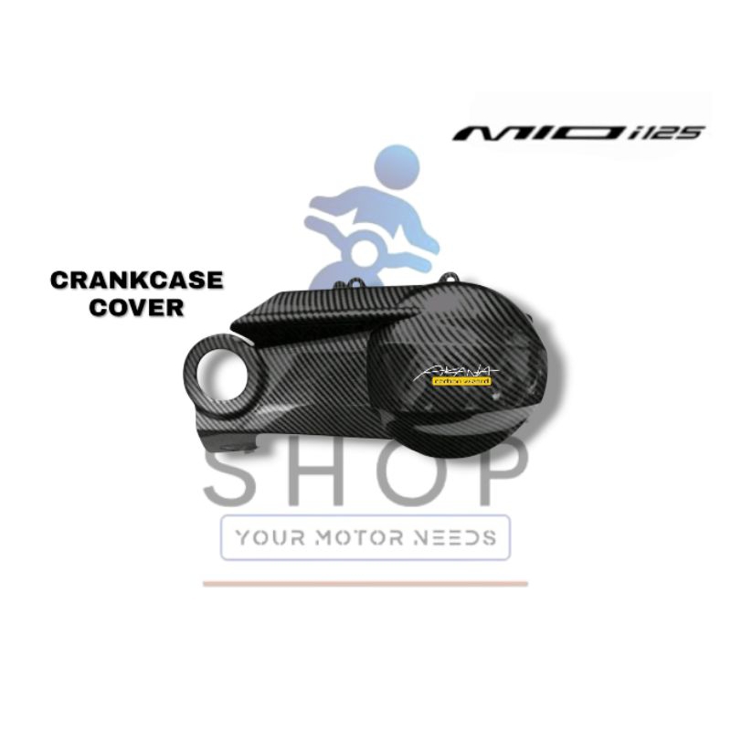 Yamaha mio i125 Twill Hydro Dip Carbon Glossy Crankcase Cover | Shopee ...