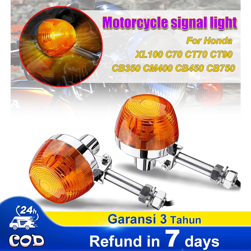 Honda Motorcycle Turn Signal Light Orange Moto Indicators Flashers ...