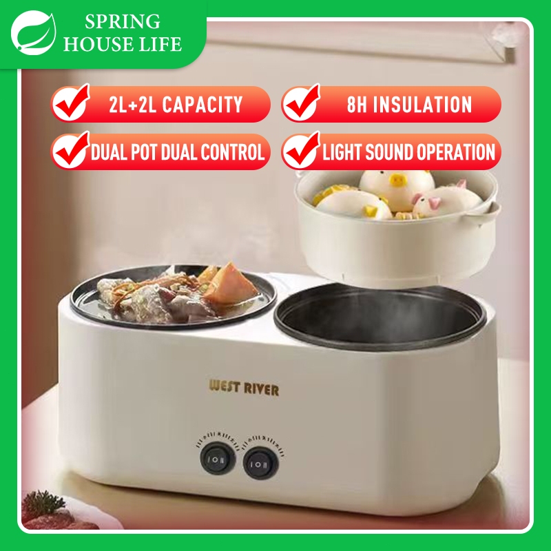 4.0L Dual Rice Cooker Non-stick Multifunctional Electric Cooker ...