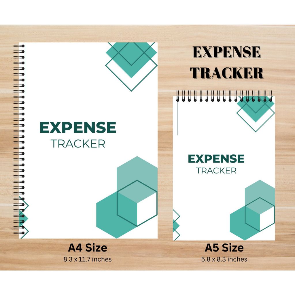 EXPENSE TRACKER • Laminated Cover • A5 / A4 size • 80gsm • 70 leaves ...