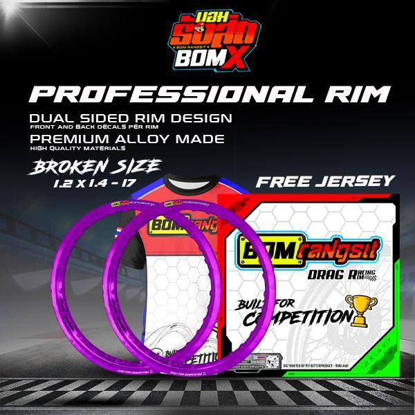 Bom Rangsit Professional Rims Alloy Material Dual Sided Rim Motorcycle ...