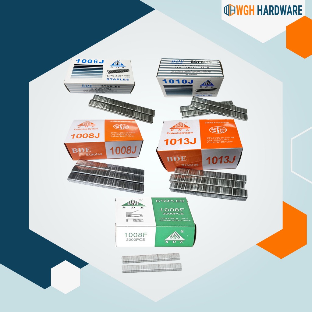 WGH Staple 1008F 1006J 1008J 1010J 1013J U-Shaped Staple Wire Bala Gun ...