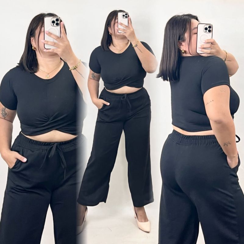 Bsapp : Hilary Terno SquarePants & Sexy Crop Top (Kasya medium-xl ...