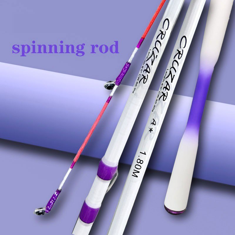 【COD】 UL Spinning 1.8/2.1m Fishing Rod Soft Tail Raft Rod 2 Sections ...