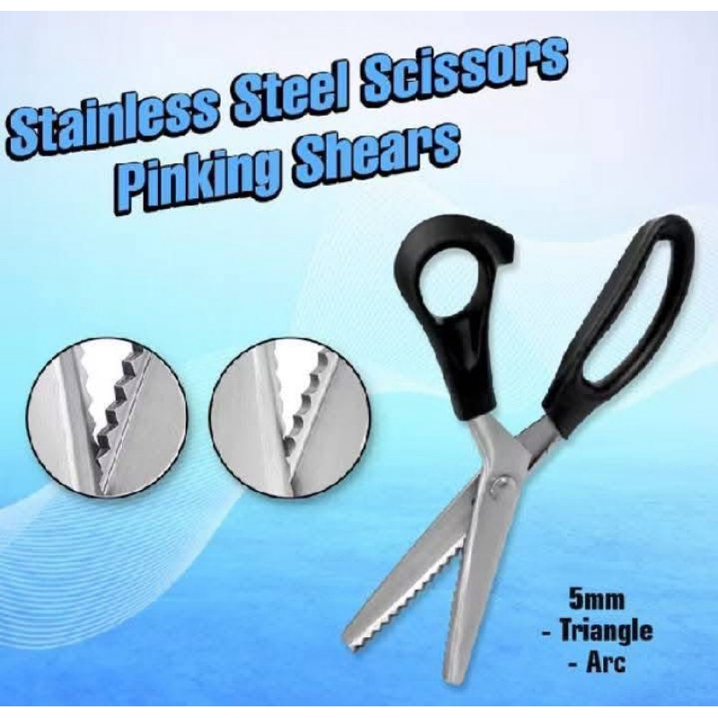 Stainless steel scissor 5mm Pinking shears | Shopee Philippines