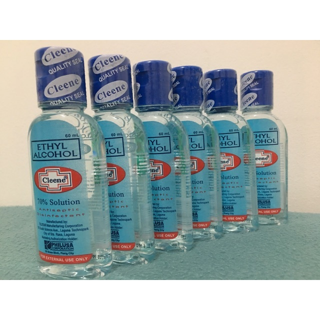 Cleene 70% Ethyl Alcohol 60ml | Shopee Philippines
