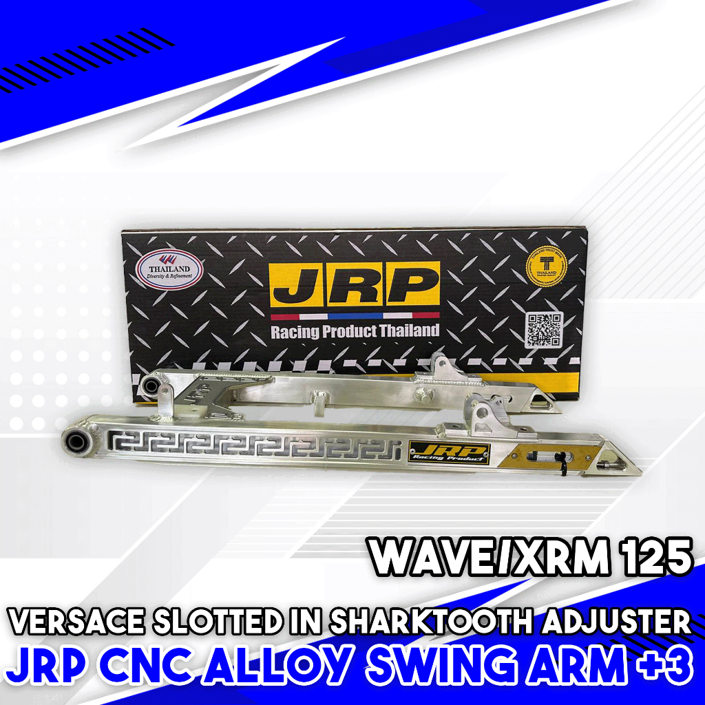 JRP SWING ARM +3 VERSACE SLOTTED IN SHARKTOOTH WAVE125/XRM125 | Shopee ...