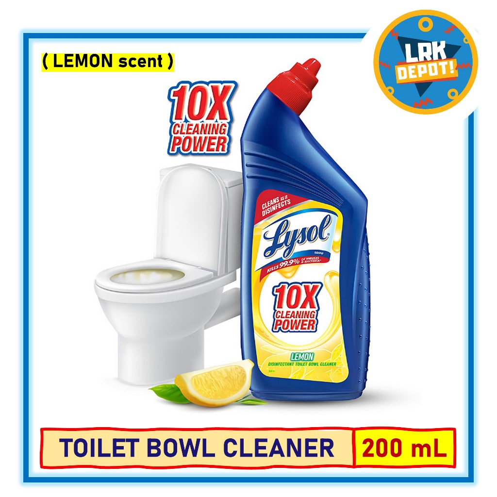 Lysol Toilet Bowl Cleaner (Lemon scent) - 200 mL | Shopee Philippines
