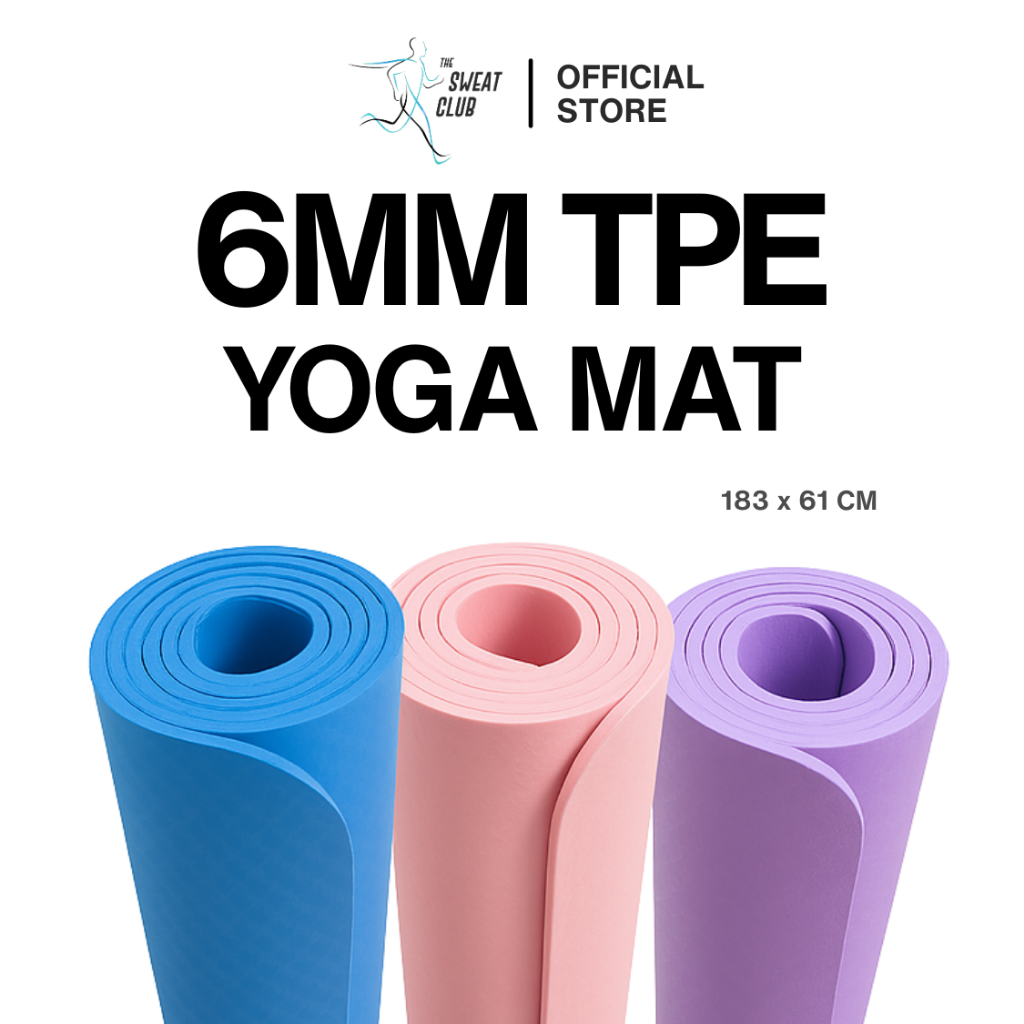 6MM TPE Eco Friendly Thick Anti Slip Non Slip Yoga Mat Sports Outdoor ...