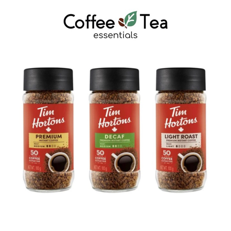 Tim Hortons Instant Coffee 100g - Colombian / Decaf / Light Roasted ...