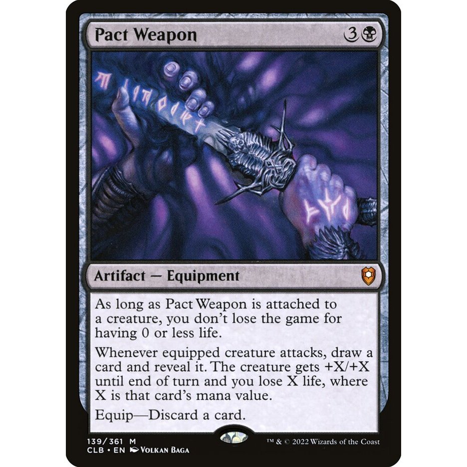 [XTM] Pact Weapon - Artifact - Near Mint - Foil - Black | Shopee ...