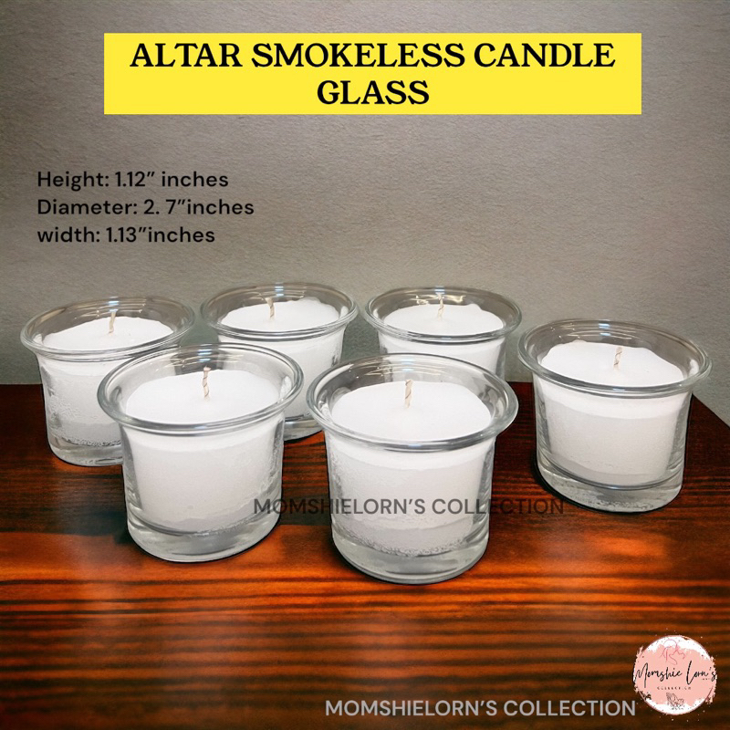 Smokeless Candle Glass (H1.12”x L1.13” x D2.7”) | Shopee Philippines