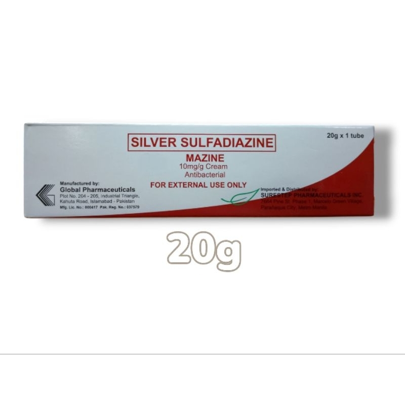 Mazine cream 20g Silverrrr Sulfadiazinee | Shopee Philippines