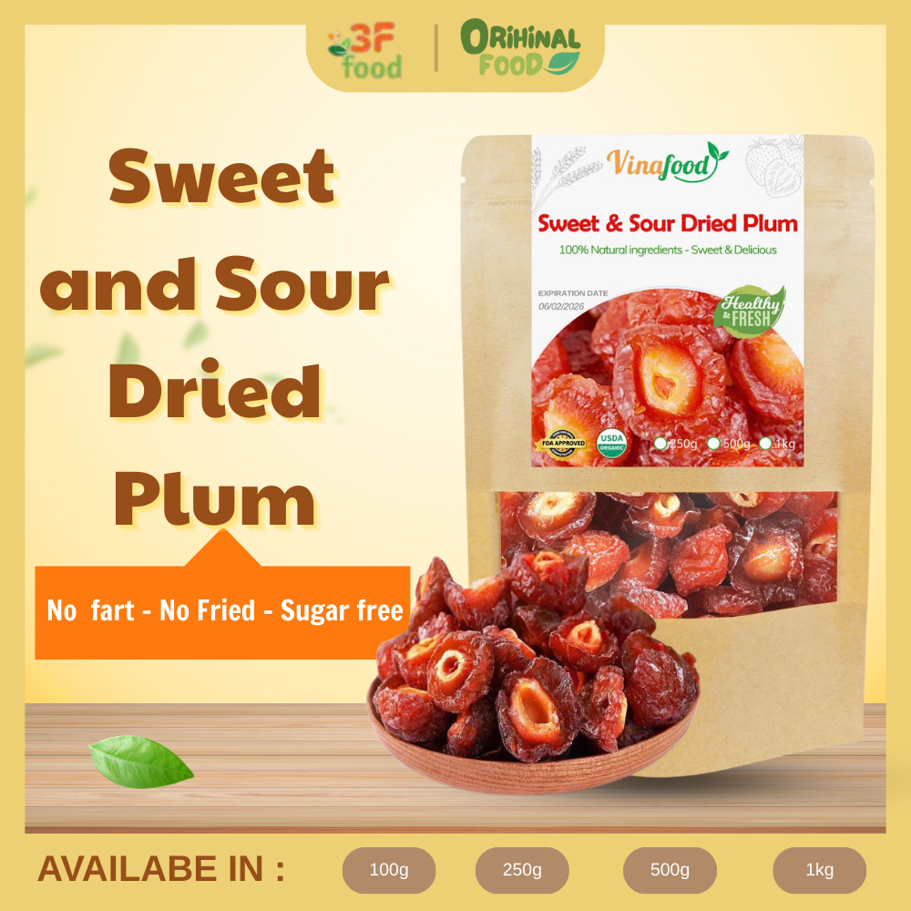 3F Food Sweet and Sour Dried Plum 100g original sweet and sour flavor ...