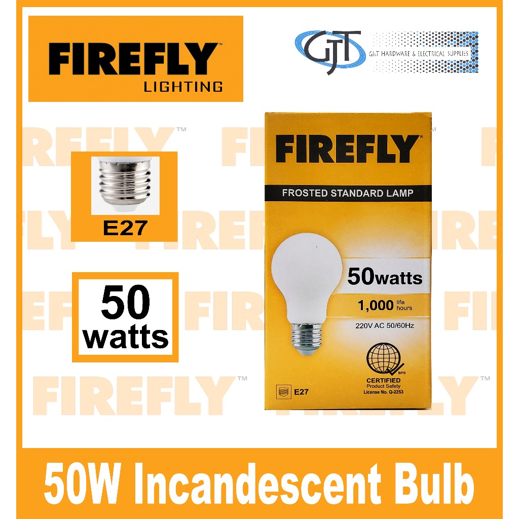 PACK OF 10 - FREFLY Incandescent Light Bulb 50W / Sisiw (Chick), Kulig ...