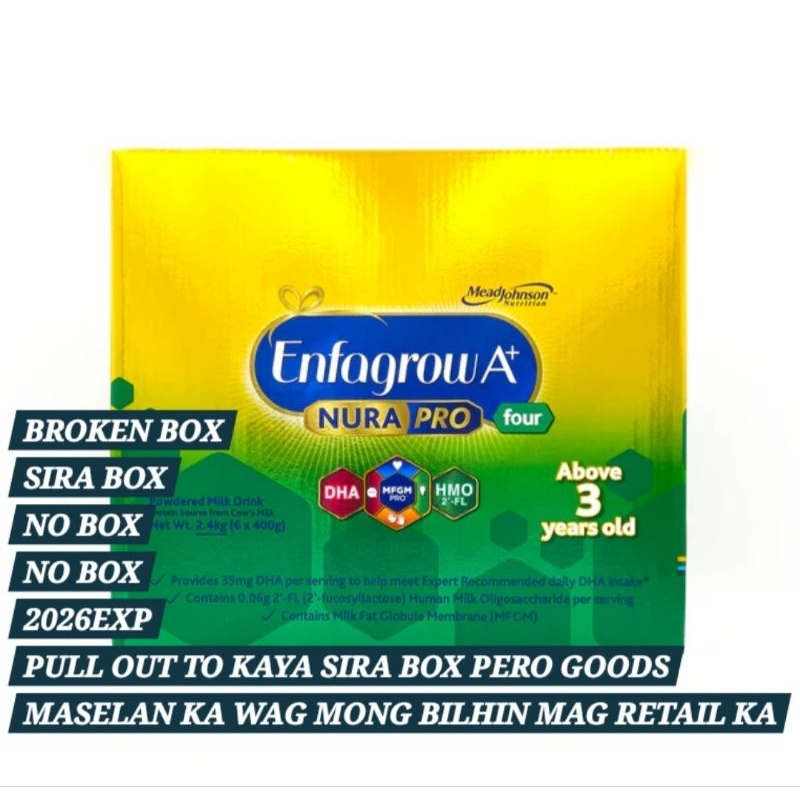 Enfagrow Four A+ Powdered Milk Drink 2.4kg/1.2kg 400g per pouch | Shopee Philippines