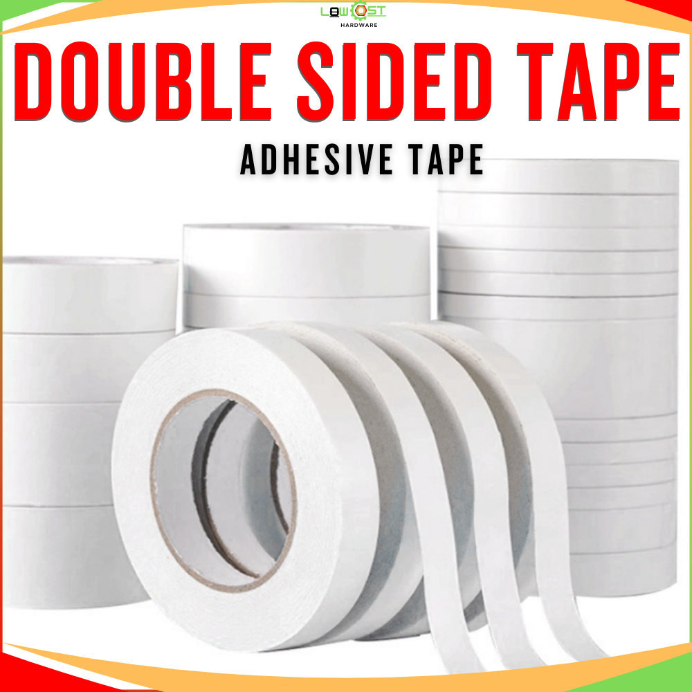 DOUBLE SIDED TAPE SCHOOL SUPPLIES stick two surfaces together | Shopee ...
