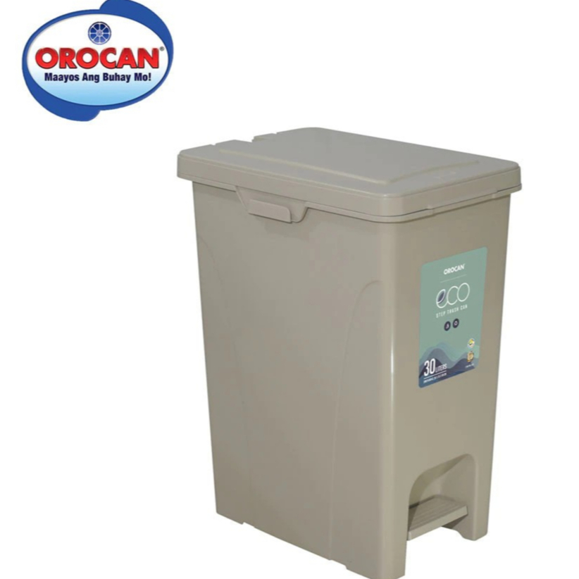 TRASHCAN 30 LITERS OROCAN STEP TRASHCAN PEDAL STOCKS N0.8823 | Shopee ...