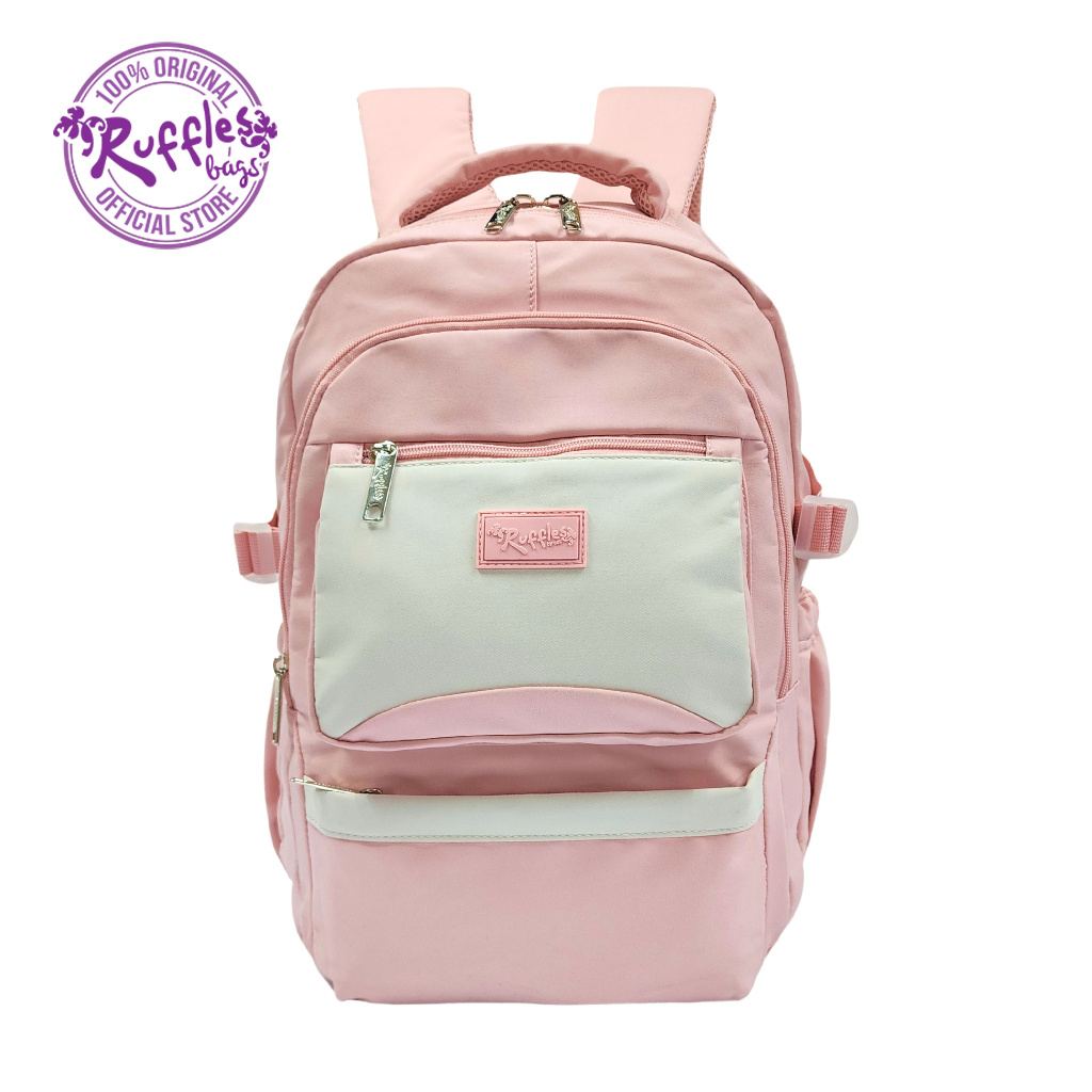 Ruffles Bags Claire 18-Inch Backpack #2 (Purple, Peach, Black, Blue ...