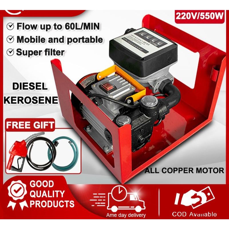 550W Electric Fuel Self-Priming Transfer Pump 60L/MIN Mounted Small ...