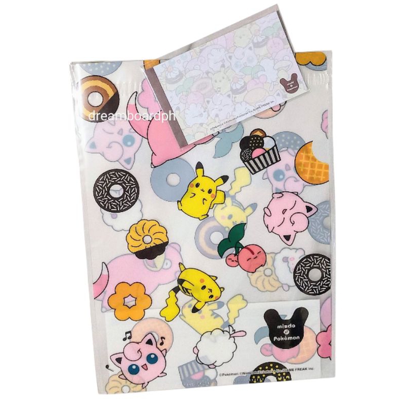 POKEMON PIKACHU FOLDER & NOTEPAD MISTER DONUT JAPAN | Shopee Philippines