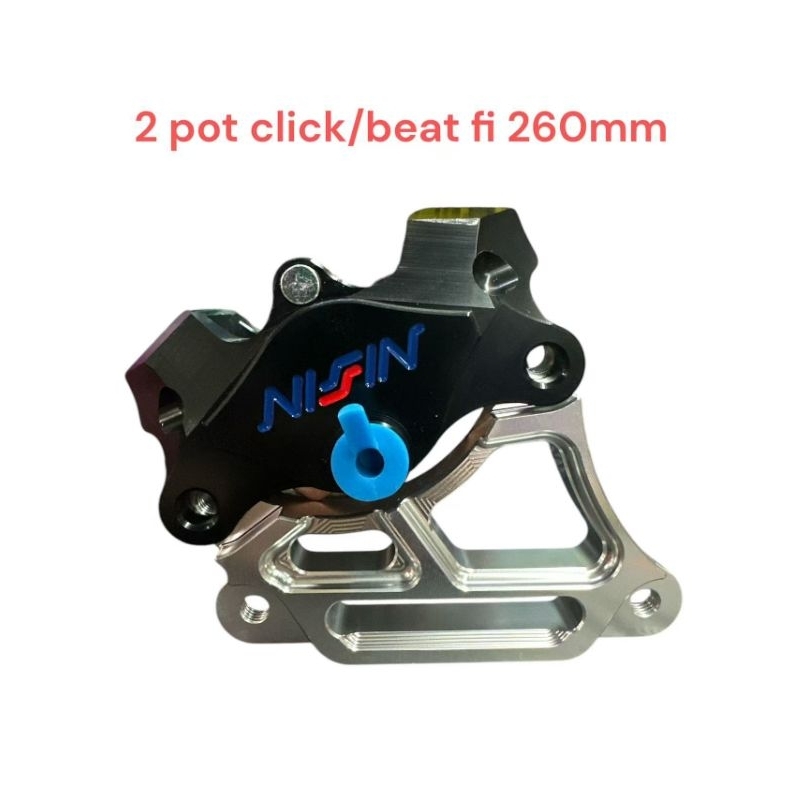 L9 2 pot brake caliper set for honda click125/beat fi 220mm or 260mm ...